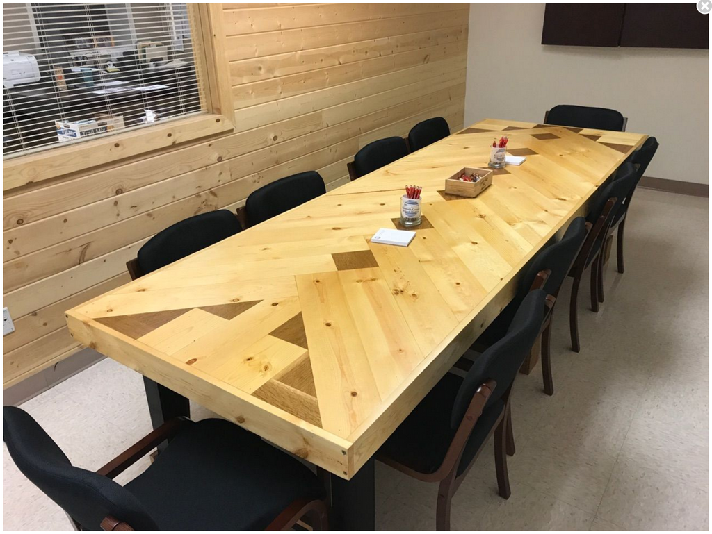 Chevron Table, Conference or Dining – TheStocktonMill